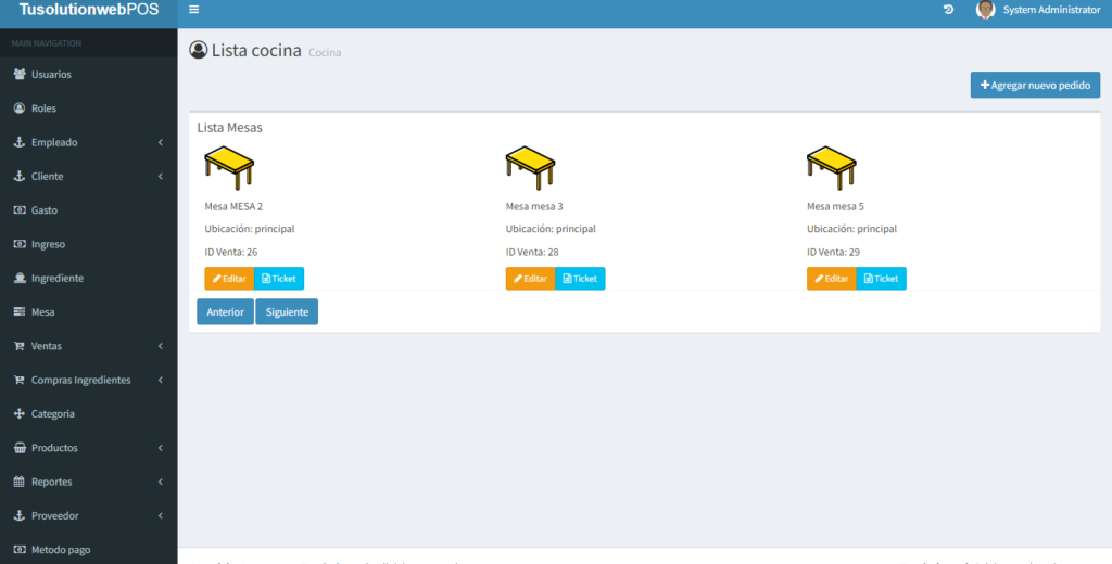 Sistema de Restaurante en CodeIgniter | Gestión de Pedidos y Ventas - Sistemas en PHP, MySQL ...
